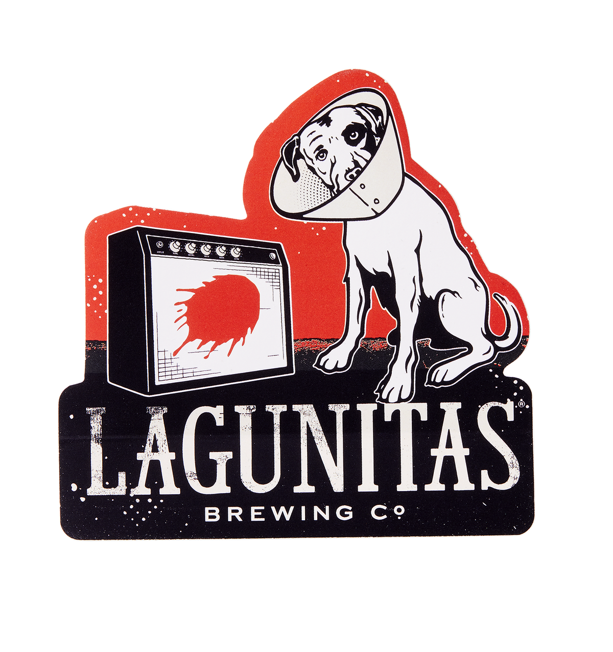 Live @ Lagunitas Dog Sticker — The Lagunitas Schwag Shop